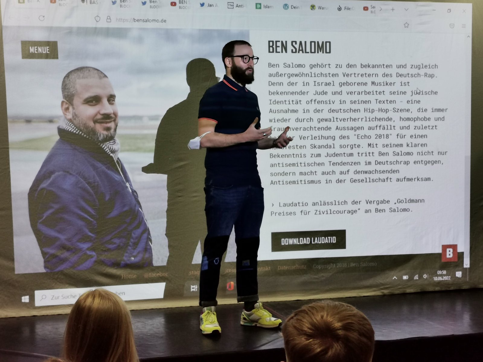Ben Salomo zu Gast während der Projektwoche: Was bedeutet ...
